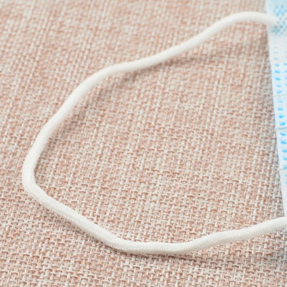 Buy White Round Stretchy Rope for Mouth-muffle Earloop Band Cord for ...