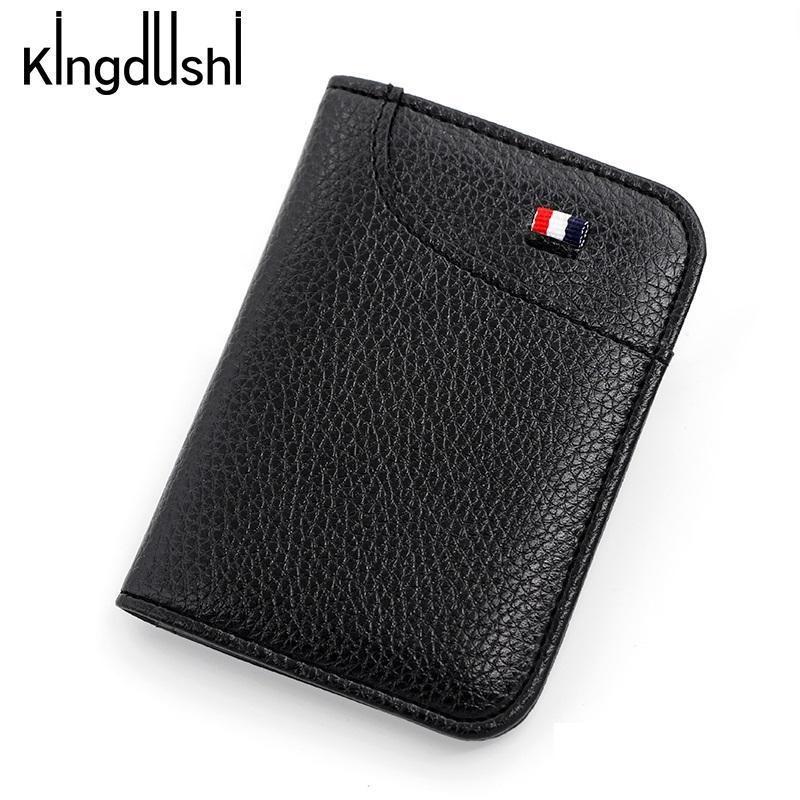 Cheap Slim Soft Wallet Genuine Leather Men's Wallet Mini Credit Card ...