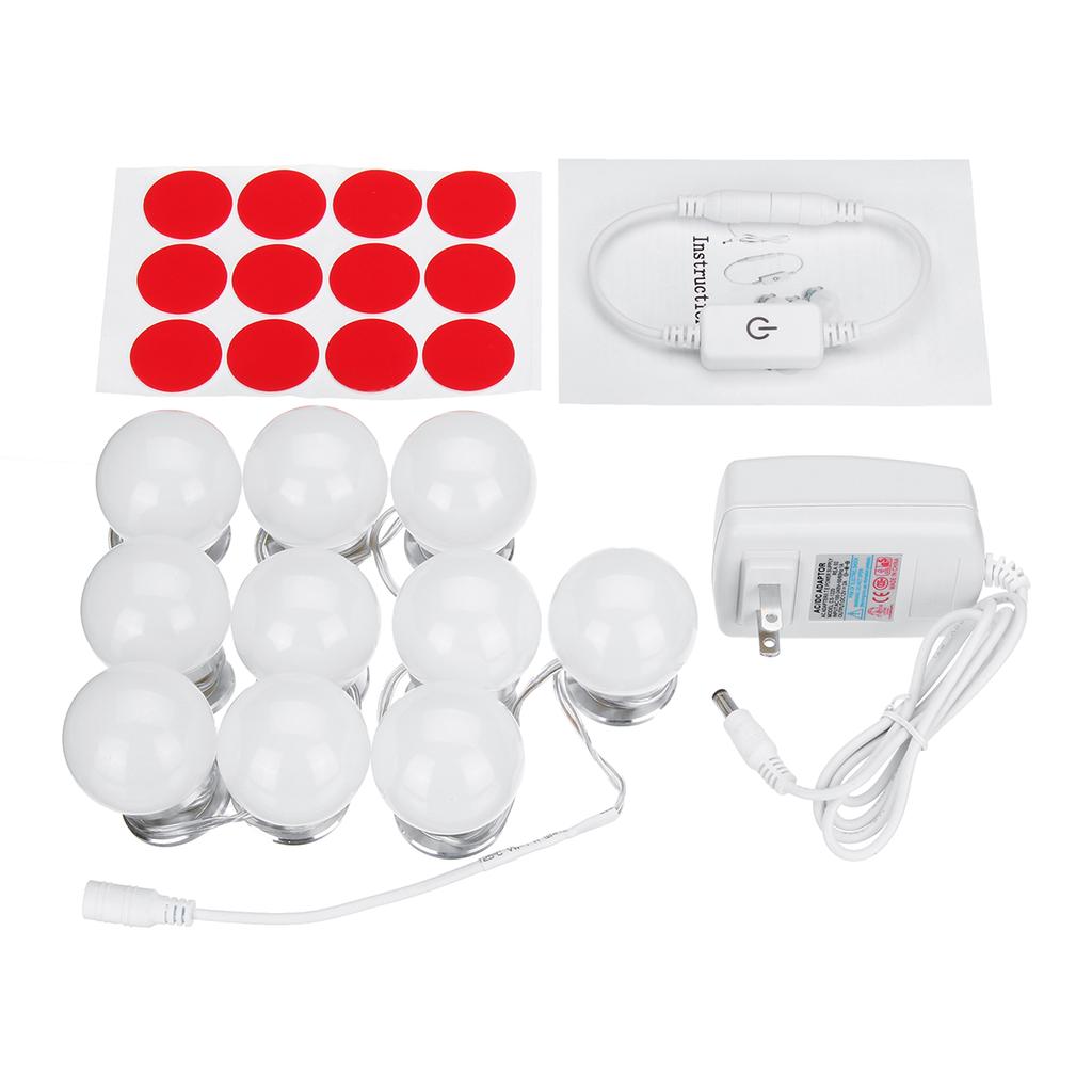 Buy 10pcs Hollywood Style LED Vanity Mirror Makeup Table Light Bulbs ...