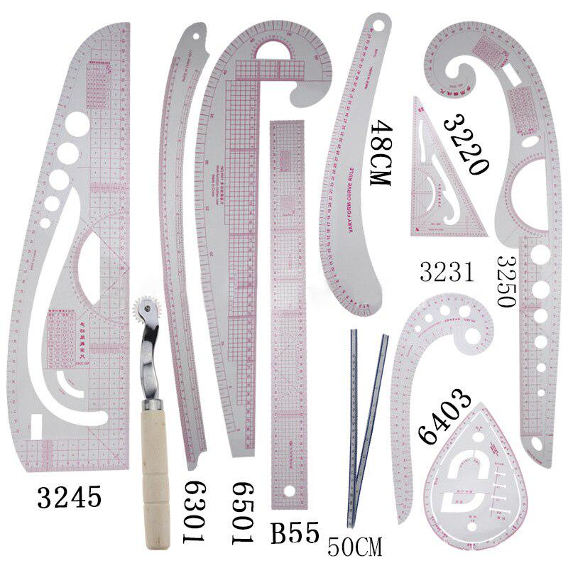 Buy DIY Clothing Rulers Sewing Patchwork Curve Rulers Drawing Cutting ...