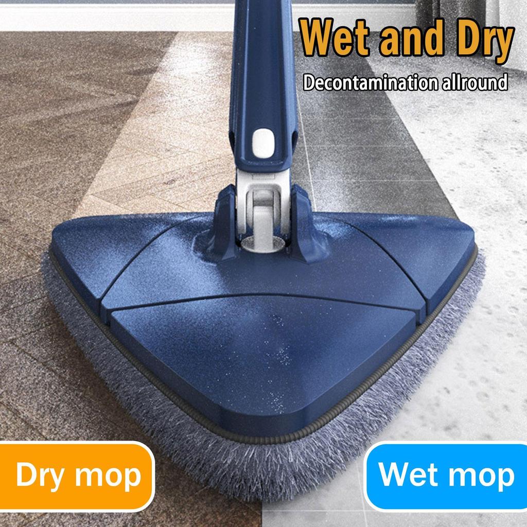Buy Light Max 130cm Extendable Triangle Mop 360. Rotatable Mop Tile ...
