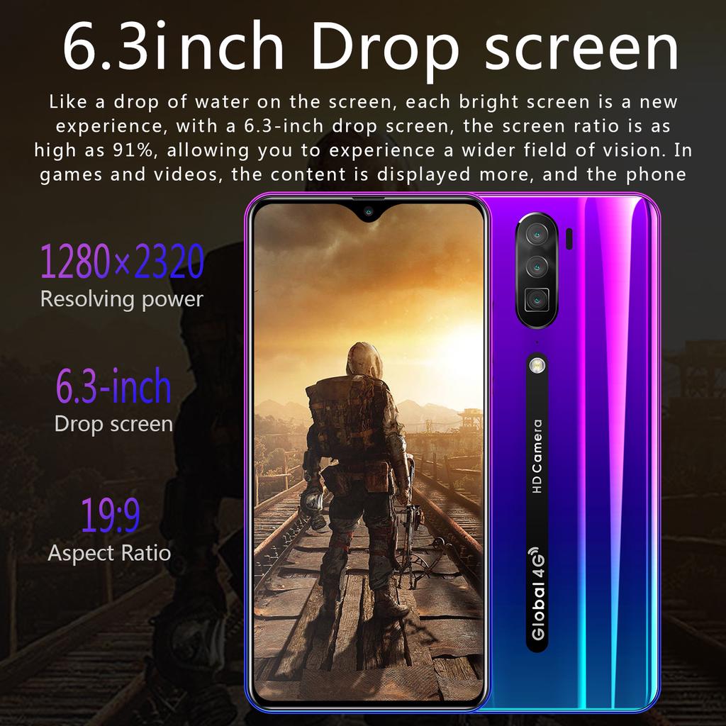 Buy RINO Android 4G 8+128GB Smartphone 6.3 Inch Full Screen OEM at ...