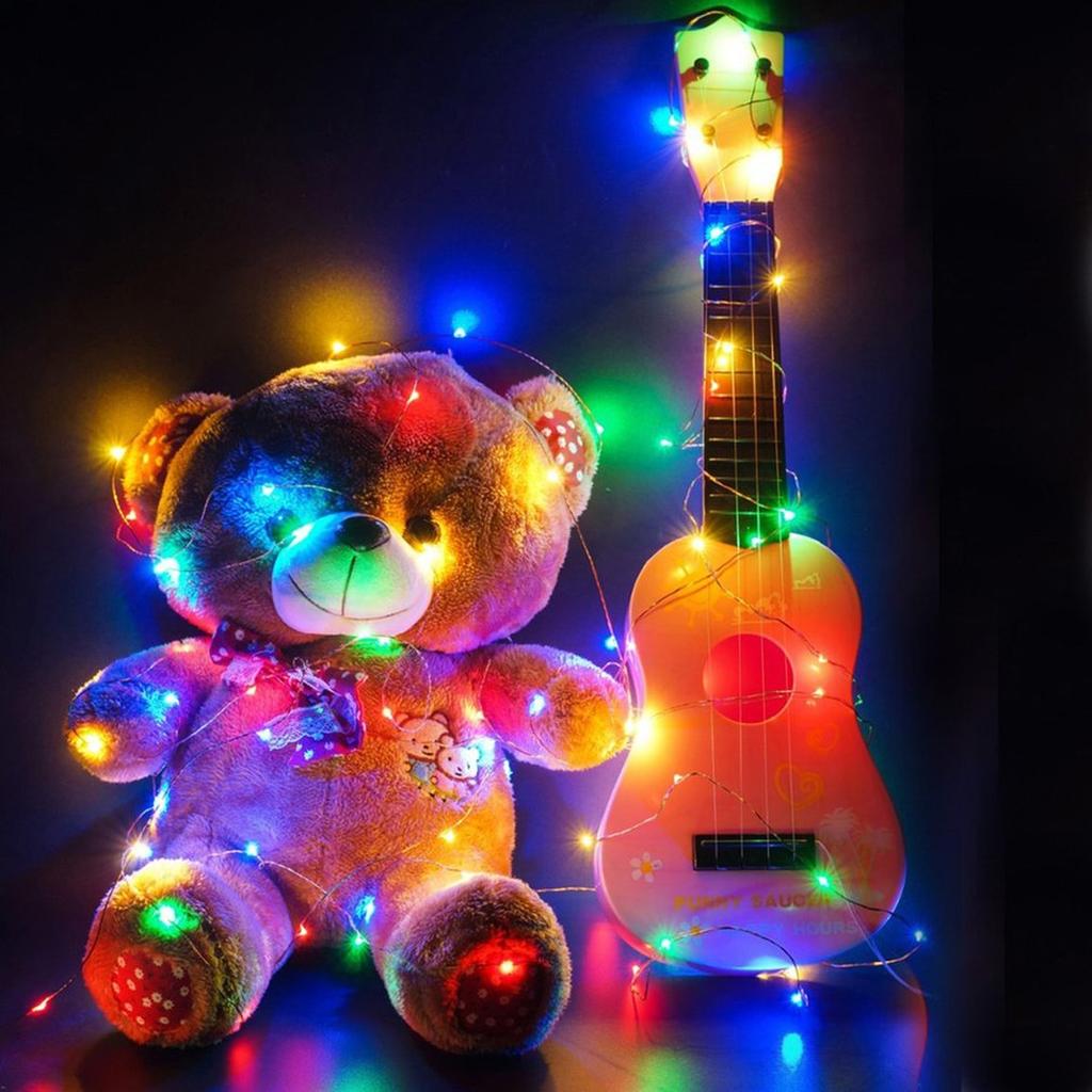 Buy AA Battery Operated 5m/16ft 50 Leds LED Copper Wire String Light ...