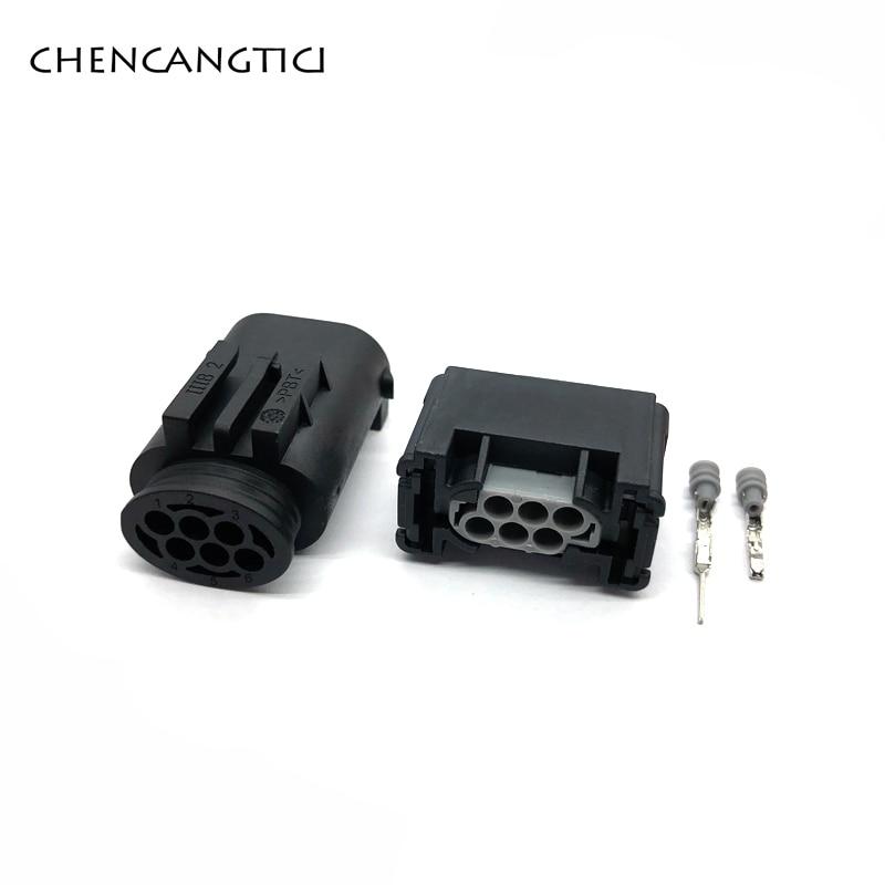 Buy 2 Sets 6 Pin 0.6 MM Car Accelerator Pedal Connector Plug 1-967616-1 ...