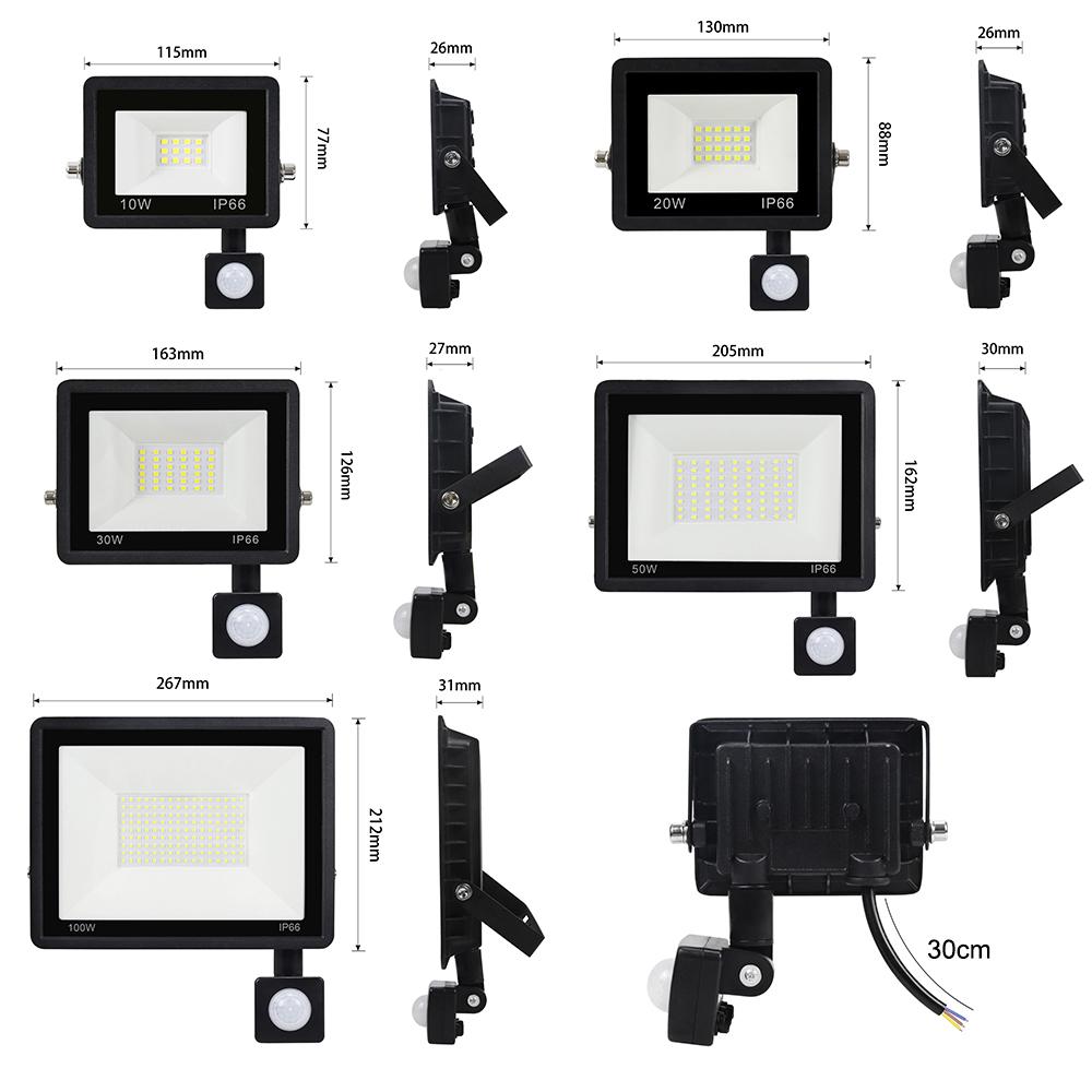 Cheap 180-240V LED Motion Sensor Flood Light Outdoor PIR LED Security ...