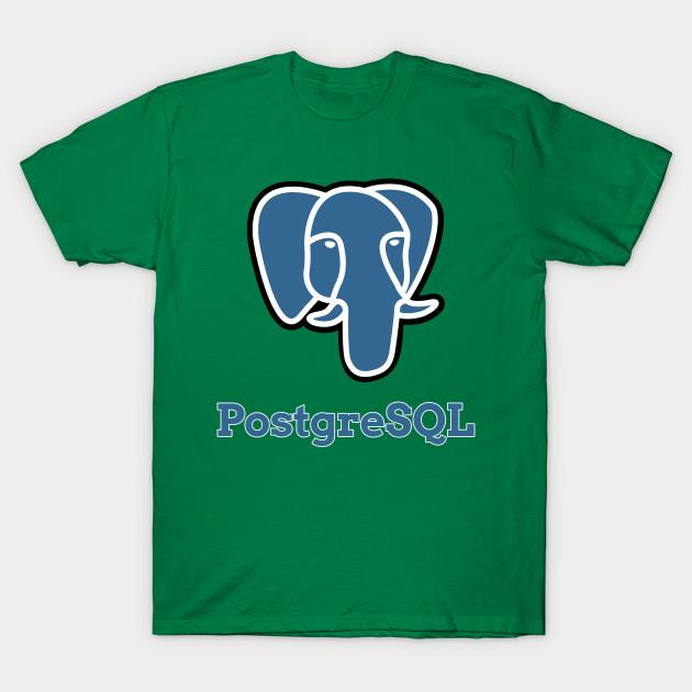 Buy Unisex Fashion TShirt Postgresql Elephant Print Plus Size XS-6XL T ...