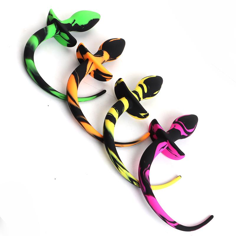 Buy Silicone Butt Plug Dog Tail Anal Plug Sex Toys for Adults Slave ...