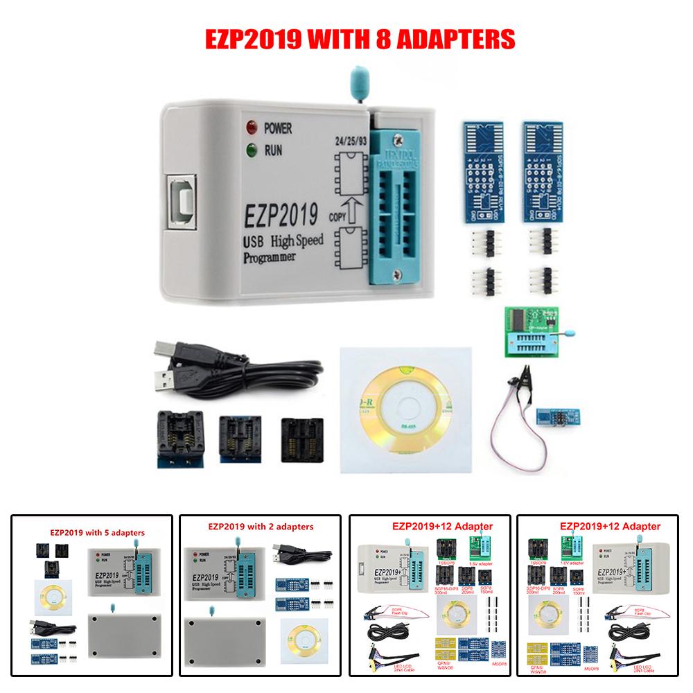 Buy EZP2019 Full Set High Speed USB SPI Programmer+2/5/8/12Adapter SOP8 ...