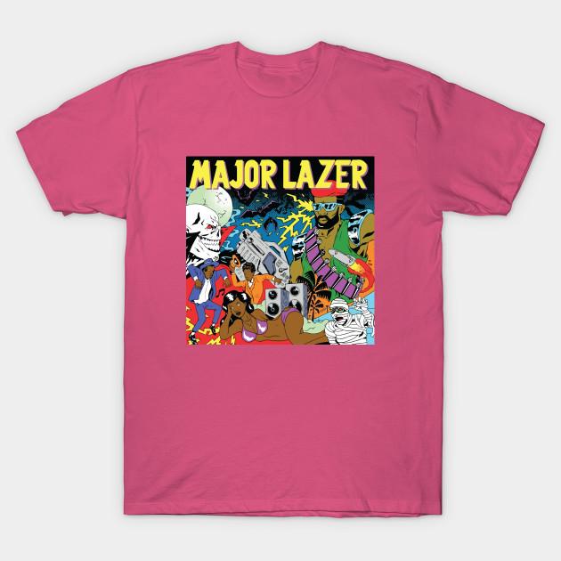 Buy Men Premium Cotton Harajuku T Shirt Major Lazer Print Men's Tee ...