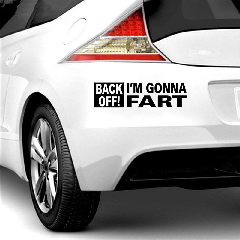 Buy Metvi Sticker BACK OFF Car Sticker Waterproof Tail Truck Decals ...