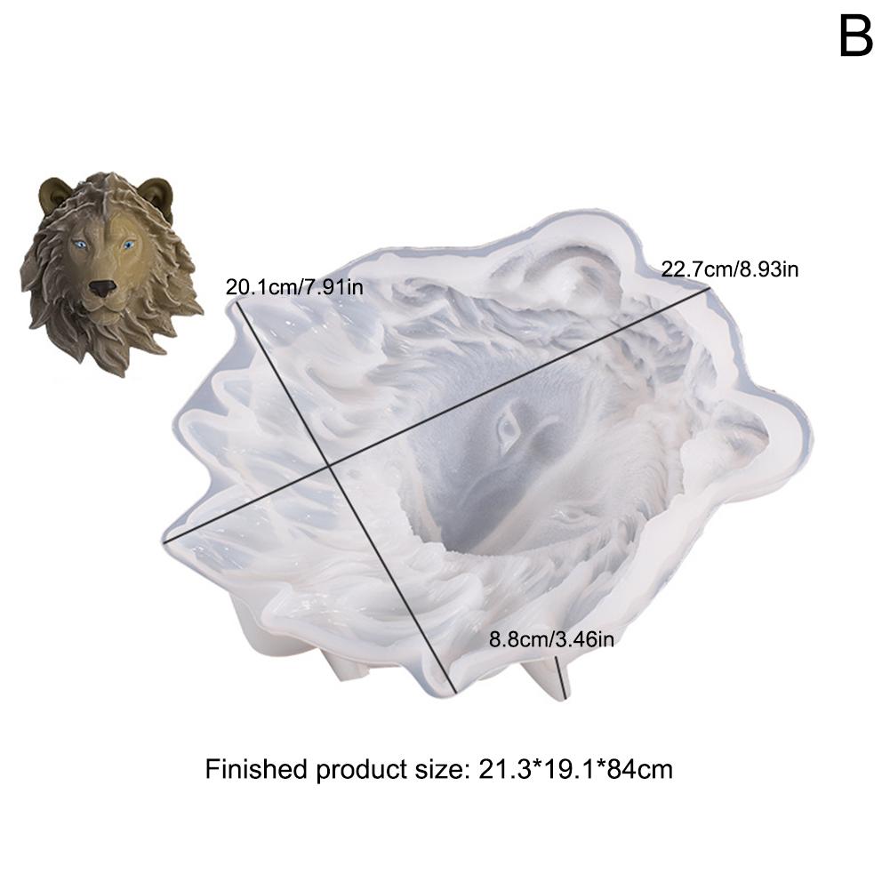 Cheap Animal Wolf Head Shape Resin Mould Epoxy Resin Silicone Molds ...