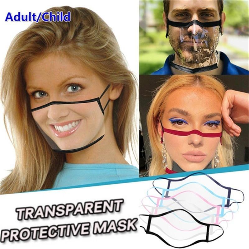 Buy Reusable Deaf-mutes Face Mask 3D Stereo Adult Dustproof Transparent ...
