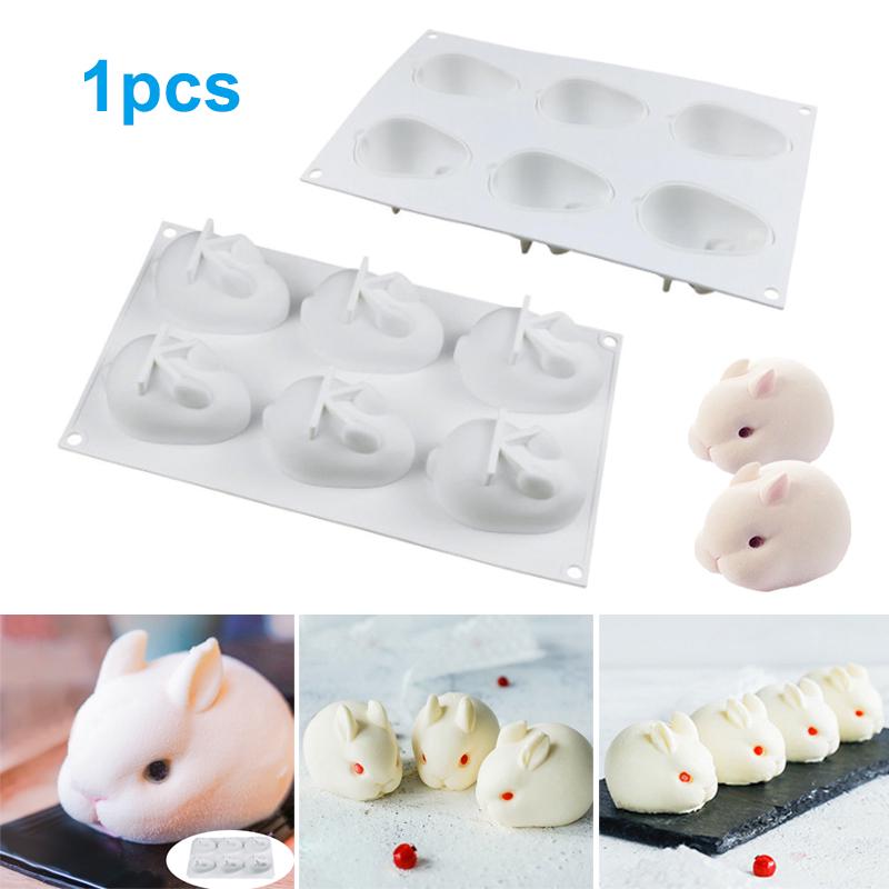 Buy Shape Baking Silicone 3D Mold Decor Cake Dessert Cake Mold Rabbit ...