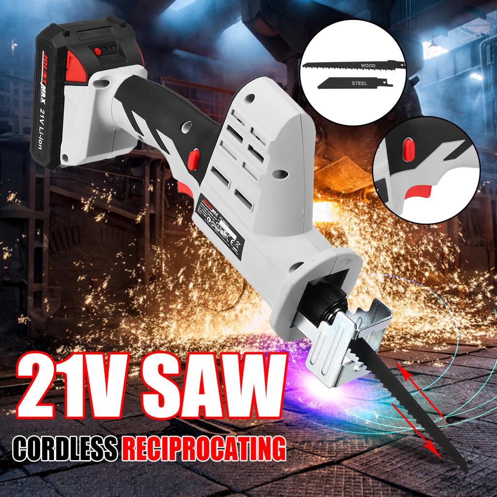 Buy 21V 1000W 1500mAh Li-on Battery Cordless Reciprocating Saw Wood ...