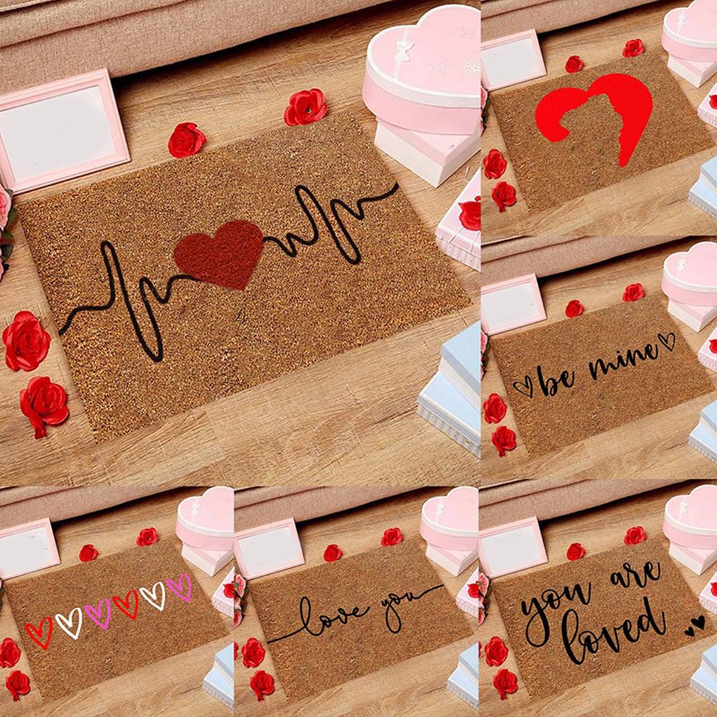 Cheap Valentines Day Door Mat Front Door Outdoor Welcome Mat Fun Door ...