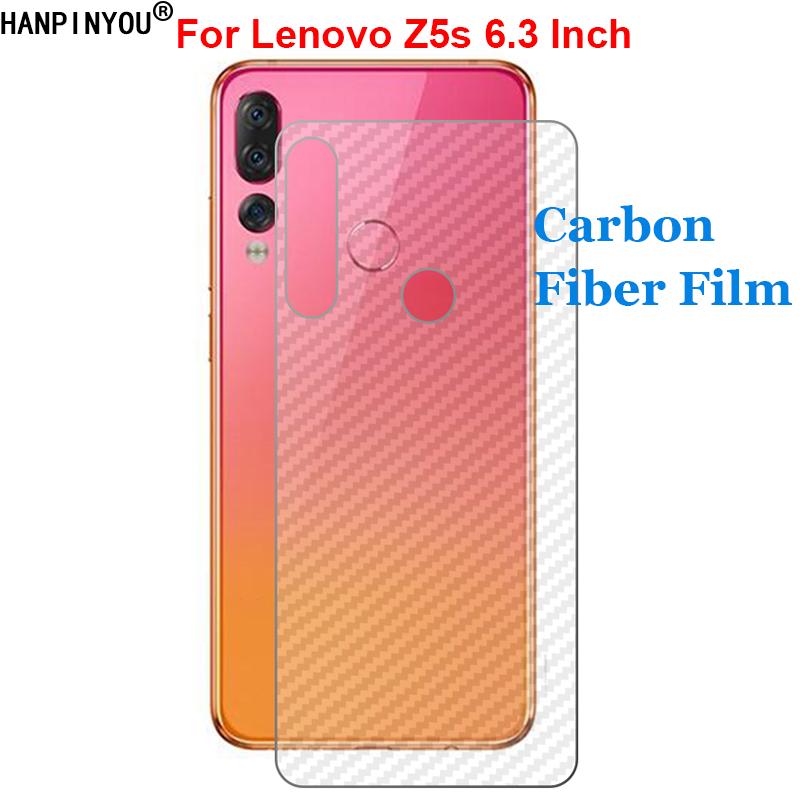 For Lenovo Z5s 6.3" 3D Carbon Fiber Anti-fingerprint Ultra Thin Transparent Matte Back Film Skin ...