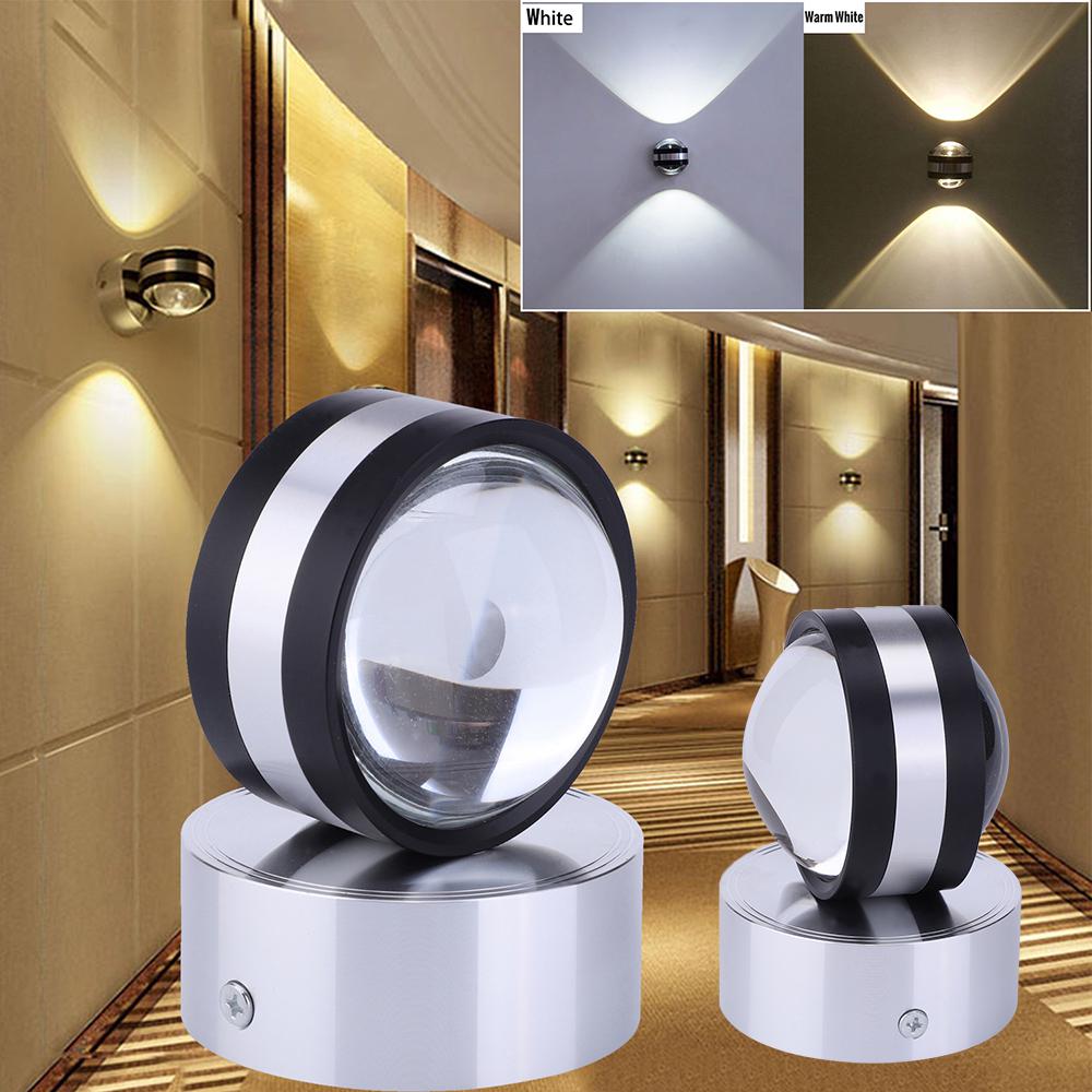 Buy 1/2/3 Pack Modern Led Wall Lamp 2W 6W Aluminum Body LED Wall Light ...