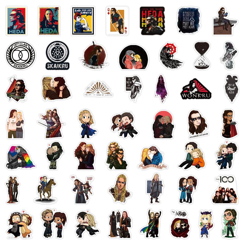 Satın alın 25/50 pcs The Hundred/The 100 Cartoon Stickers Tv Shows For ...