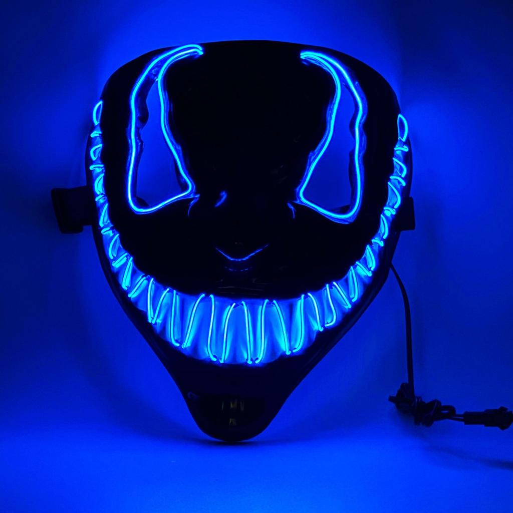 Halloween Clubbing Leuchten LED Maske Kostüm Rave Cosplay Party Purge ...