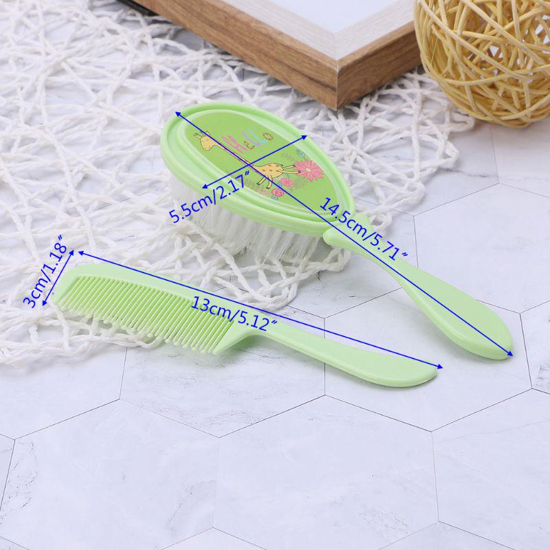 Buy 1 Set Baby Comb Brush Nursing Supplies Bathing Washing Hair Soft ...