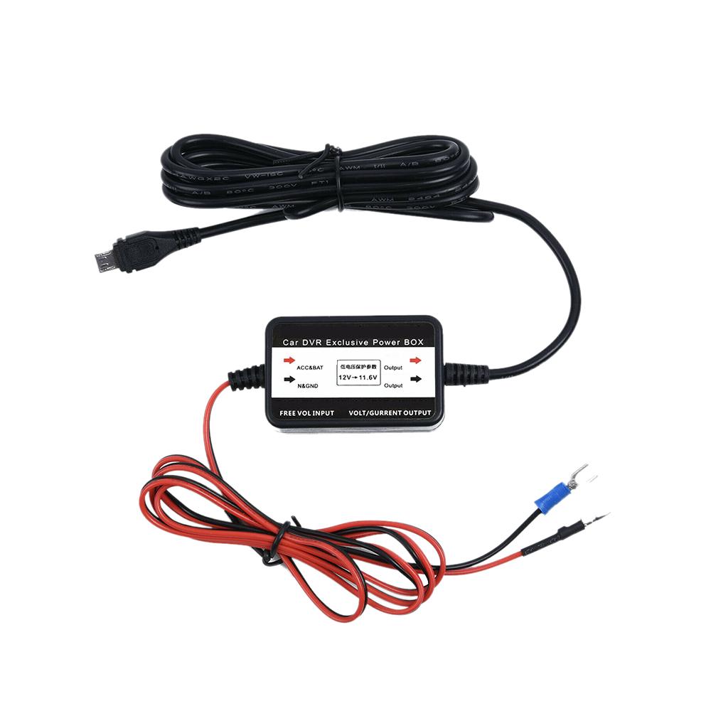 Buy Micro USB-Cable 12-30V To 5V Step-down Line Power Cord Car Dash Cam ...