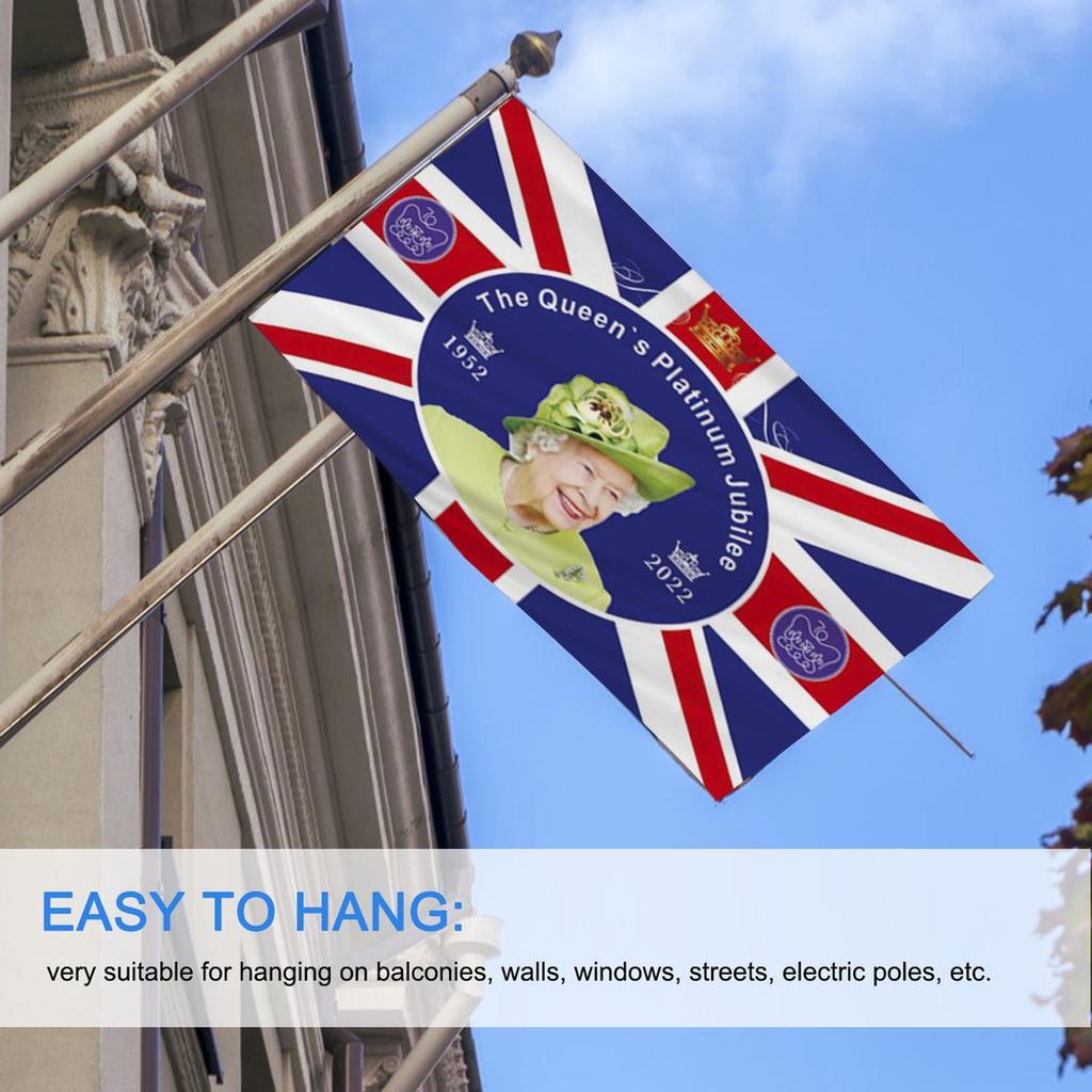 Buy KN Flag British Queen Elizabeth II Platinum Jubilee 70th ...