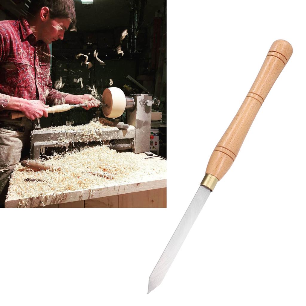 Buy Wooden Handle Turning Tool High Speed Steel Triangular Lathe ...