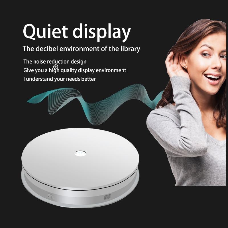 Cheap 30cm Electric Rotating Turntable Display Stand LED Light Video ...