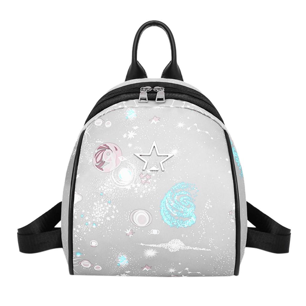 Buy Women Fashion Nylon Oxford Starry Pattern Backpacks Waterproof Star ...