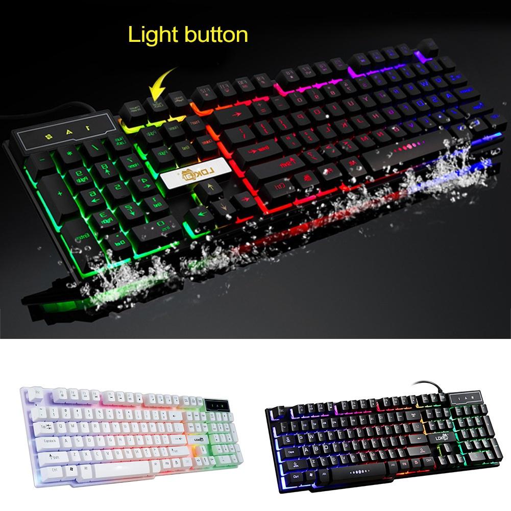 Buy R260 Gaming Keyboard 104 Keys Mechanical Wired Usb Keyboards With ...