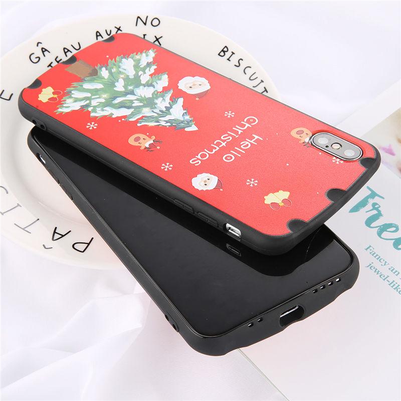 Buy For iPhone 6 6s 7 8 Plus X Xs Max Xr Christmas Gift Cover Christmas ...