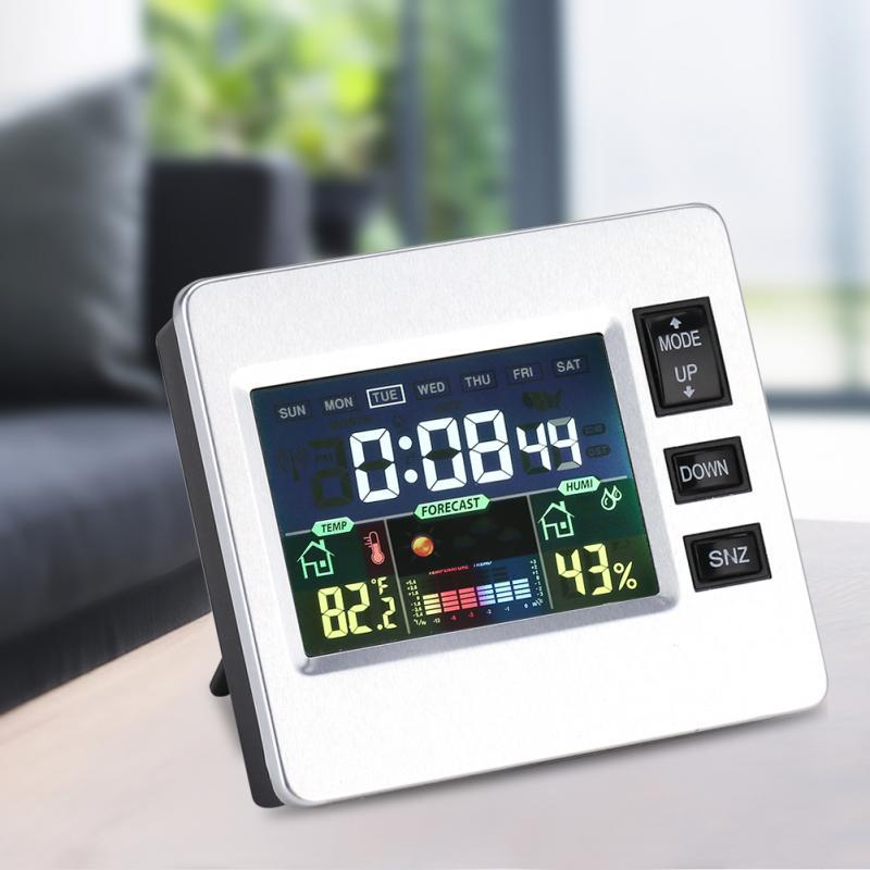 Buy LCD Digital Backlight Weather Humidity Temp Display Alarm Clock ...