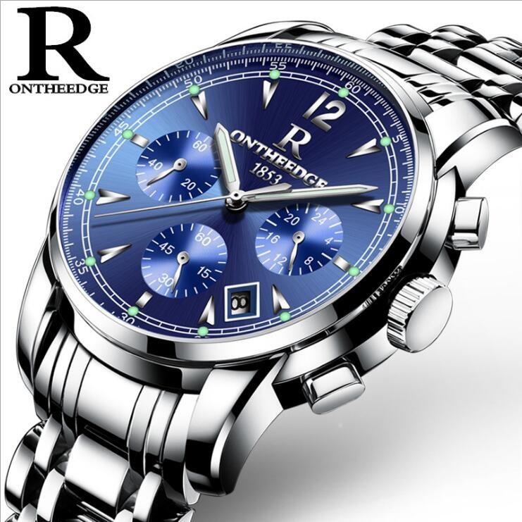Buy 3 Dial Business Quartz Watches Men Fashion Personality Leisure ...