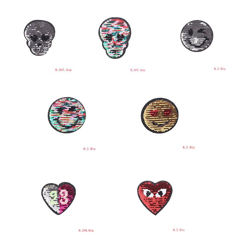 Buy Patches Set Kids Girls Clothes Cartoon Sequins Stickers Embroidered ...