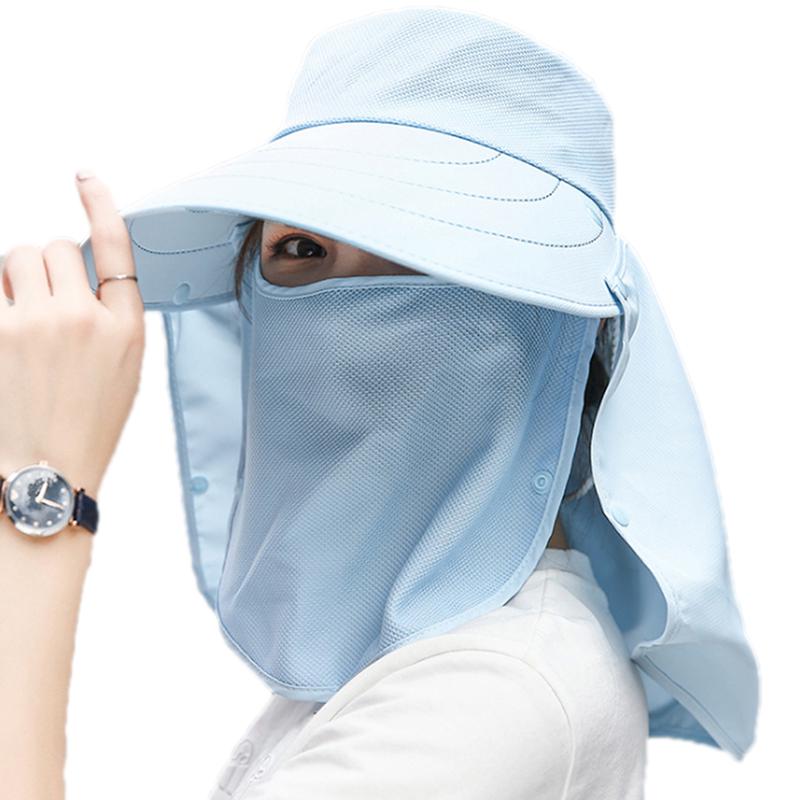 Buy 360 degreeOutdoor Uv Protection Ear Flap Neck Cover Sun Hat Cap ...