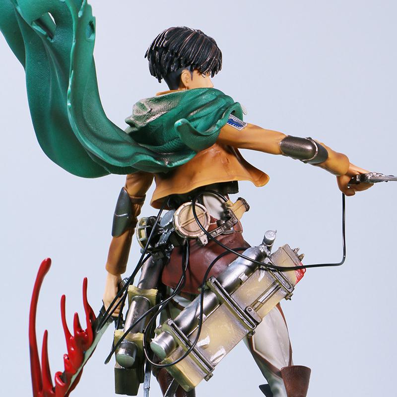 Buy Attack On Titan Anime Figure GK Statue Levi Ackmen PVC Action ...