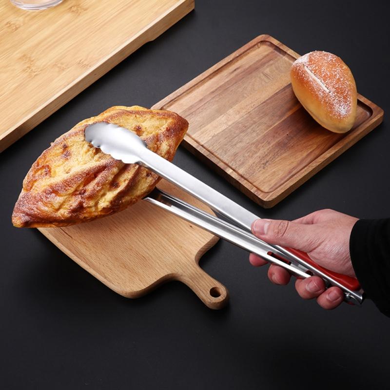 Cheap Stainless Steel Food Tong Kitchen Tongs Non-slip Bread Clip ...