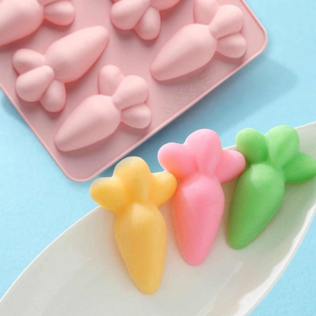 Easter 6 Carrot Silicone Cake Mold Round Cup Mold 2PCS uygun fiyatlı ...