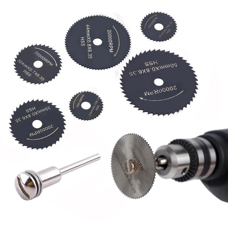 💰Köp billigt online 6pcs HSS Mini Circular Saw Blades Cutting Disc ...
