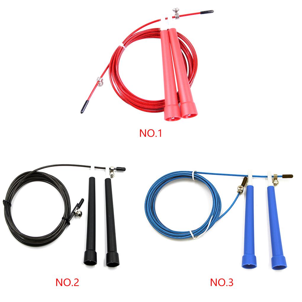 Satın alın Women Men Fitness Jumping Rope Steel Wire 3 Meter Adjustable ...