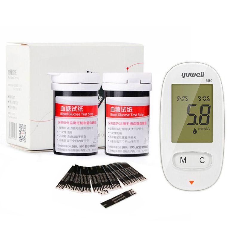 Buy Automatic Household Blood Sugar Glucose Meter with 50Pcs Test ...