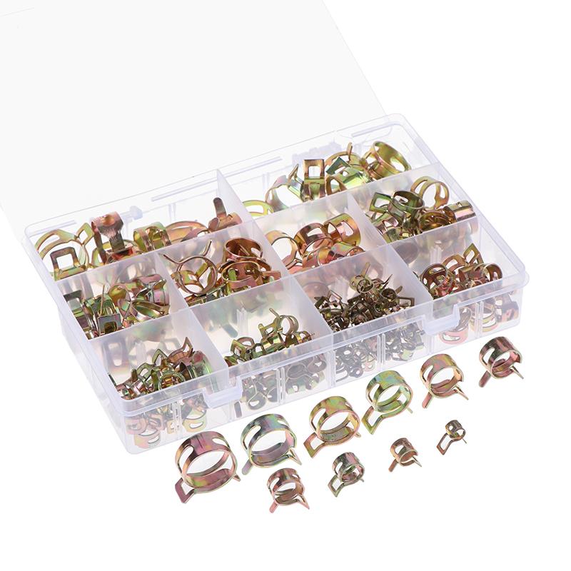 155Pcs 6-17Mm Spring Clip Hose Clamp Fastener Fuel Water Pipe Car ...