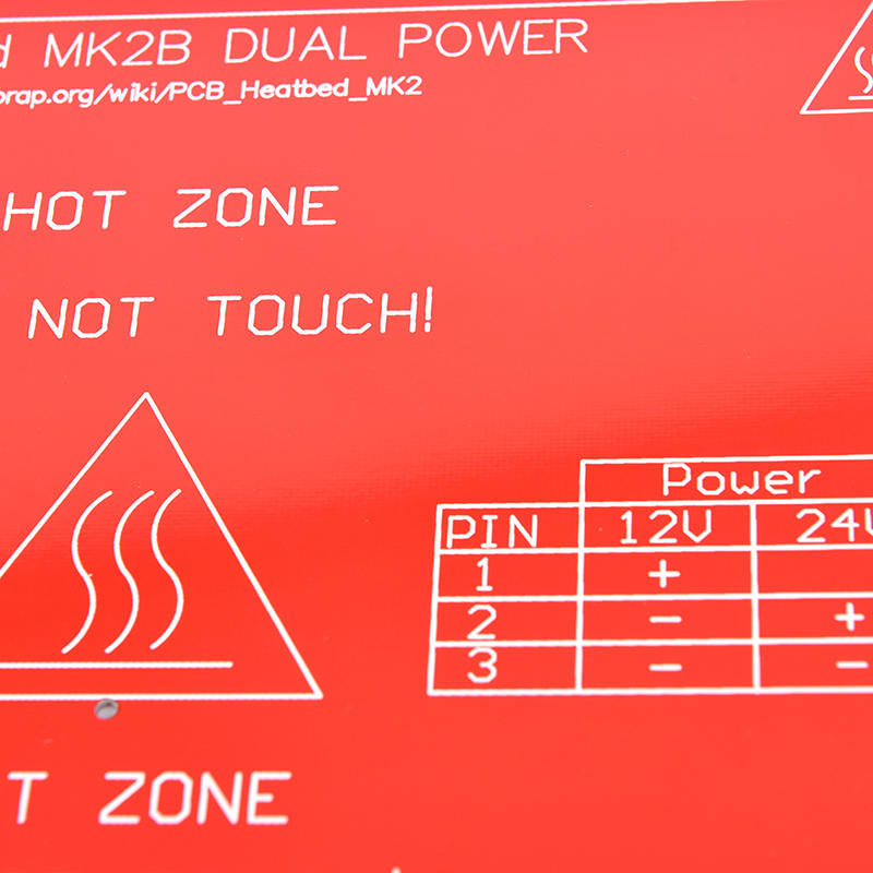 Buy RepRap 3D Printer Dual Power PCB Heatbed MK2B Heat Bed Hot Plate ...
