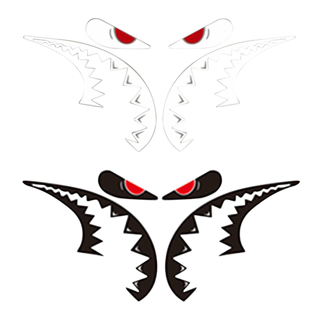 Buy Bike Stickers Shark Eyes Print Bicycle Front Frame Top Tube Scratch ...