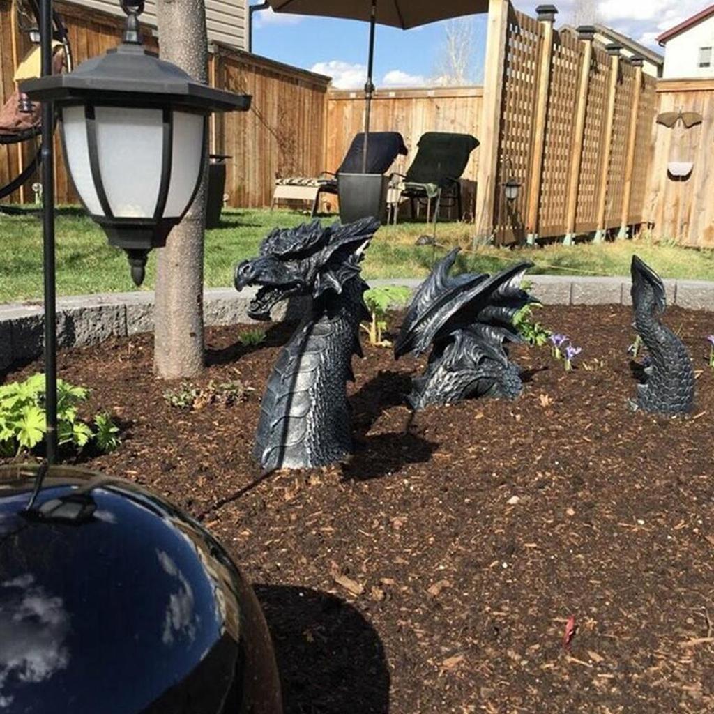 Buy Gothic Dragon Garden Decoration Resin Dragon Statue Decorations ...