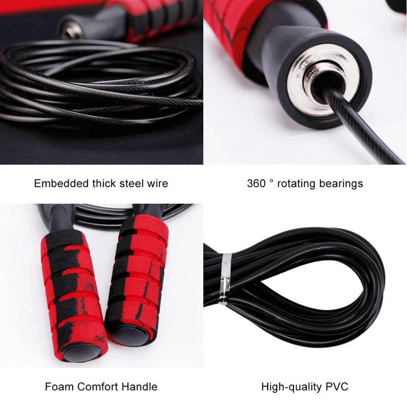 Buy Skipping Rope Tangle-Free With Ball Bearings Rapid Speed Jump Rope ...