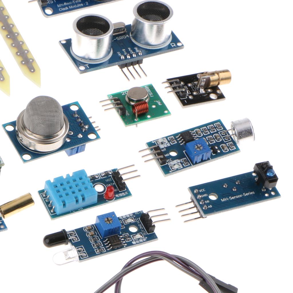 16Pcs Ultimate Sensor Module Board Kit for Arduino Raspberry Pi 3/2 ...