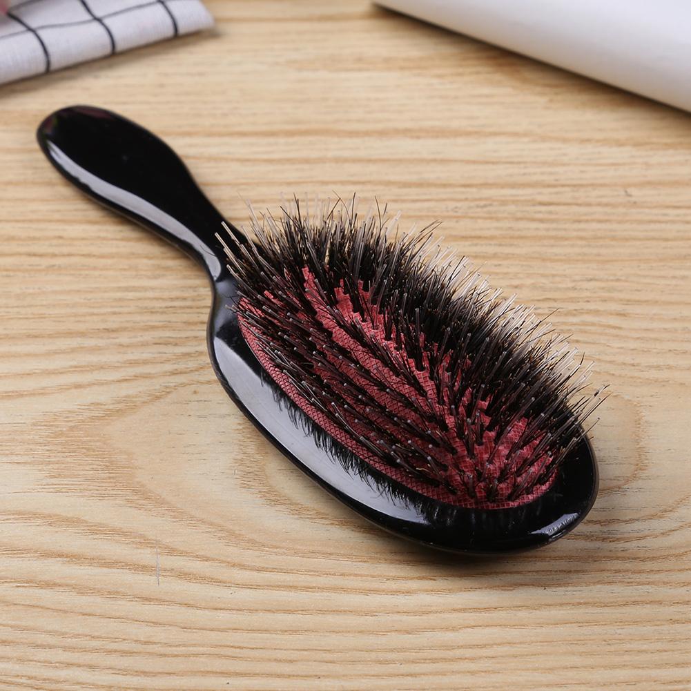 Buy Beauty Massage Oval Comb Anti-static Boar Bristle Salon Hair Brush ...