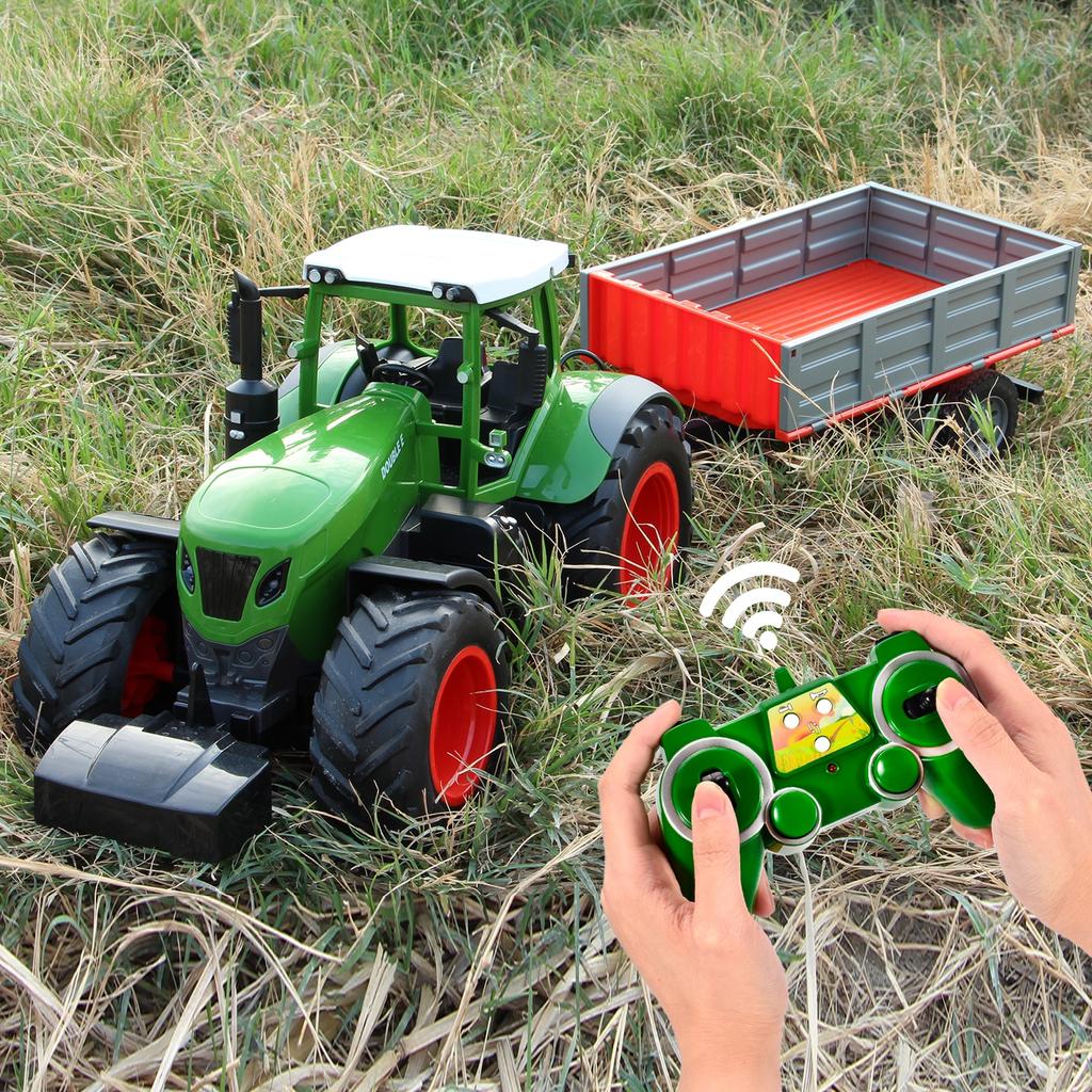 Cheap RC Tractor Farmer Truck Hay Transport Drip Mowing Trucks Trailer ...