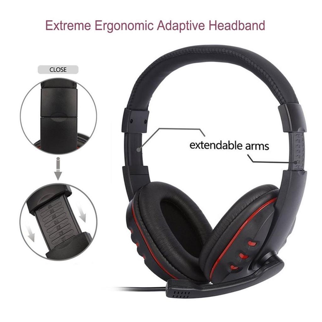 Buy Laptop PC Computer Headphone Stereo Gaming Headband Headset 3.5mm ...